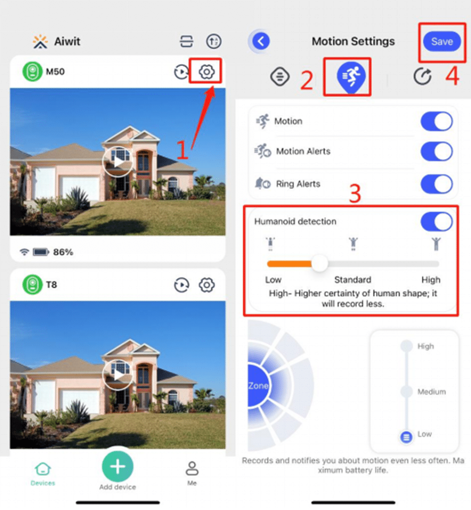 Settings - Aiwit App