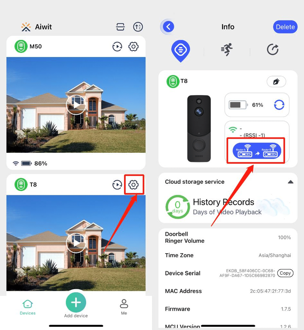 Settings - Aiwit App