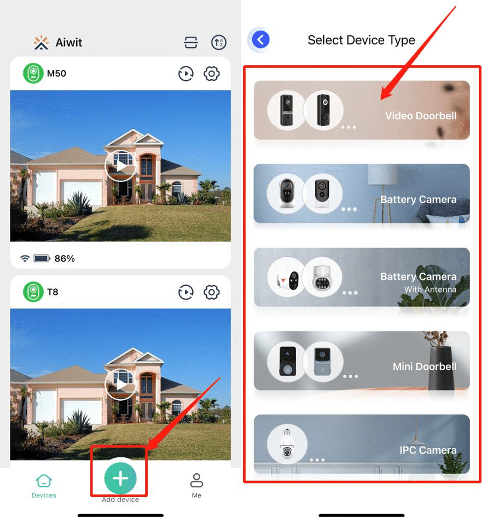 Connecting Mobile Phone And Device - Aiwit App